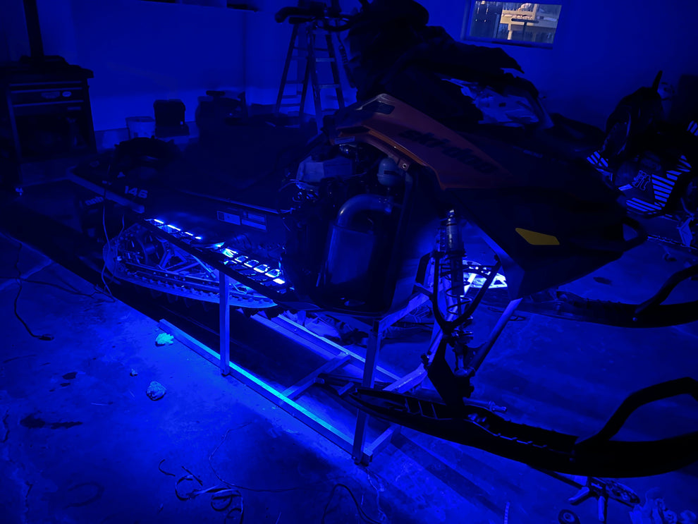 BLUE Snowmobile LED Under glow Strip lighting underglow spool 5050 SMD ...